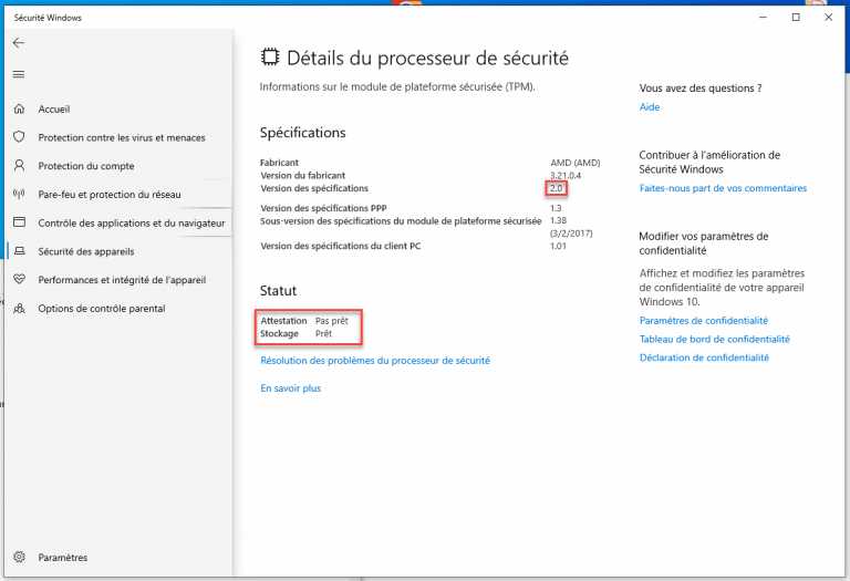 Vérifier la version de la puce TPM - Blog EugeneToons